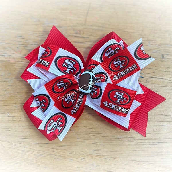 49ers Hair Bow - Etsy