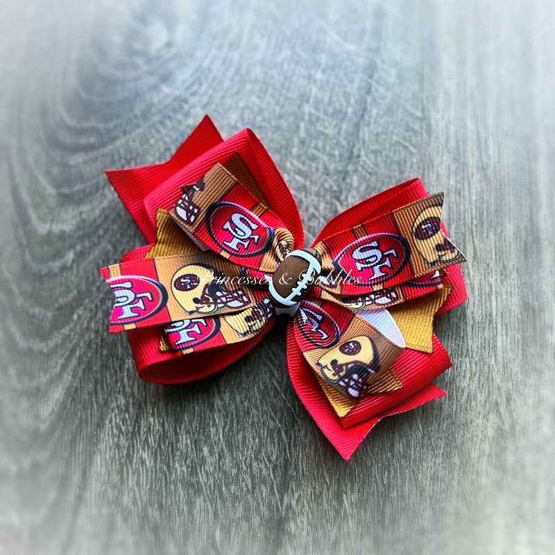 49ers Hair Bow - Etsy