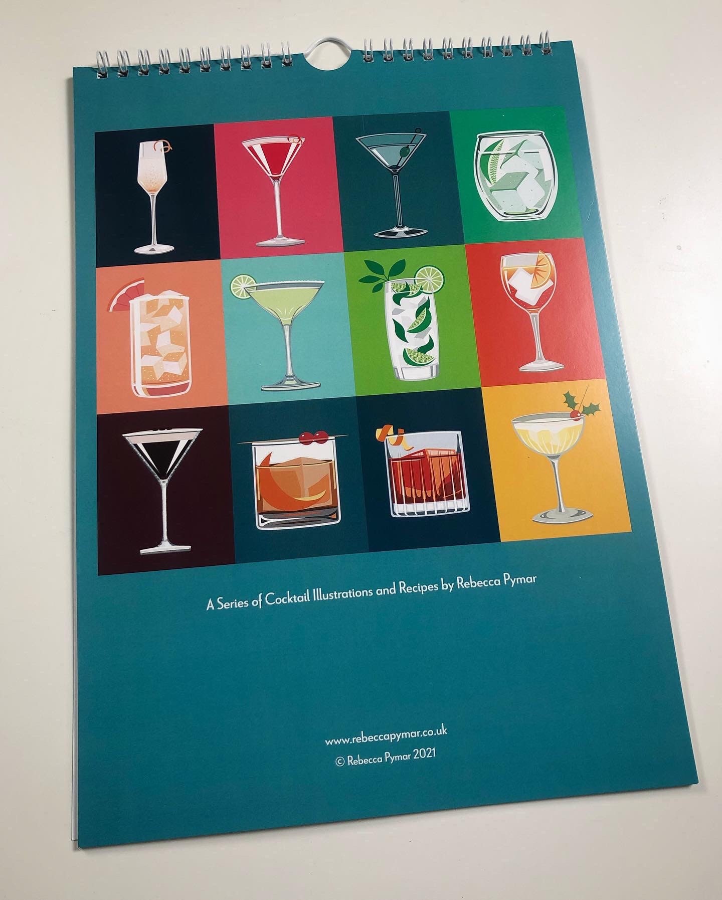 2024 CALENDAR - COCKTAILS - Limited Edition by Artist Rebecca Pymar ...