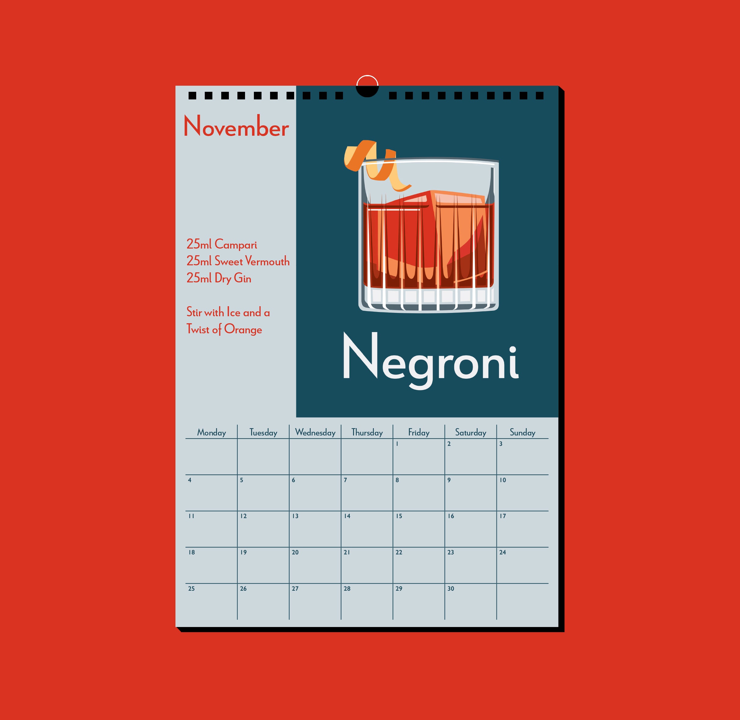 2024 CALENDAR - COCKTAILS - Limited Edition by Artist Rebecca Pymar ...