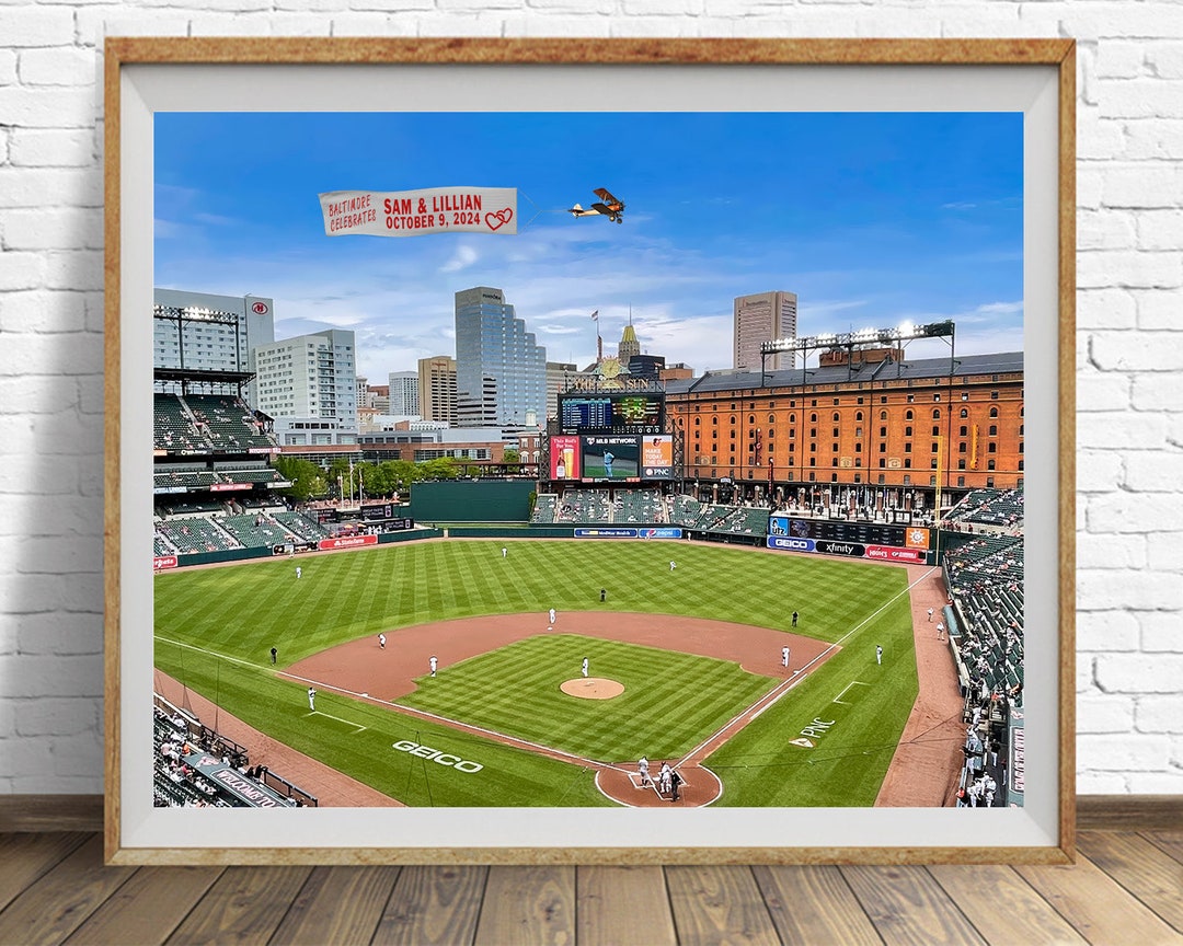Personalized Wedding Gift, Baltimore Orioles, Camden Yards, Anniversary ...