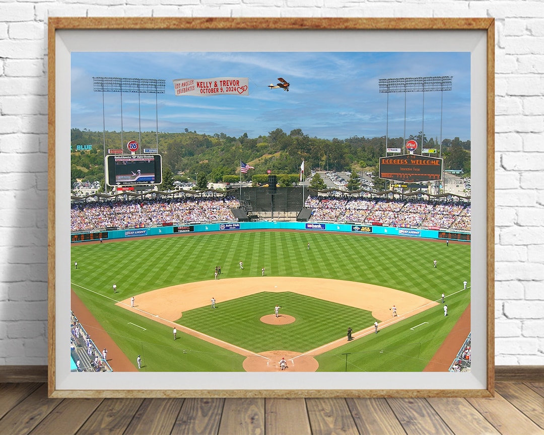 Personalized Wedding Gift, LA Dodgers, Valentines Gift, Dodger Stadium ...