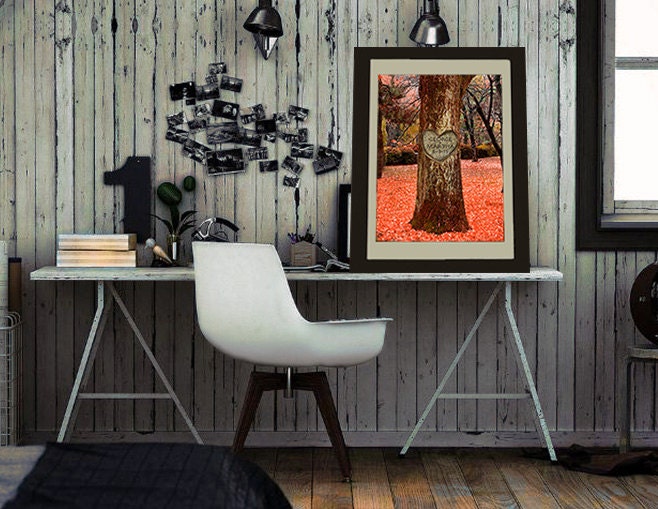 Personalized Wedding Gift Carved Heart on Tree Autumn - Etsy