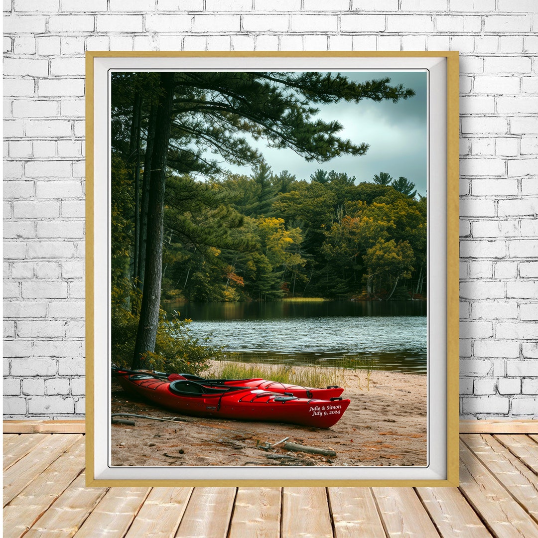 Personalized Wedding Gift, Romantic Outdoor Decor, Gifts for Kayakers ...