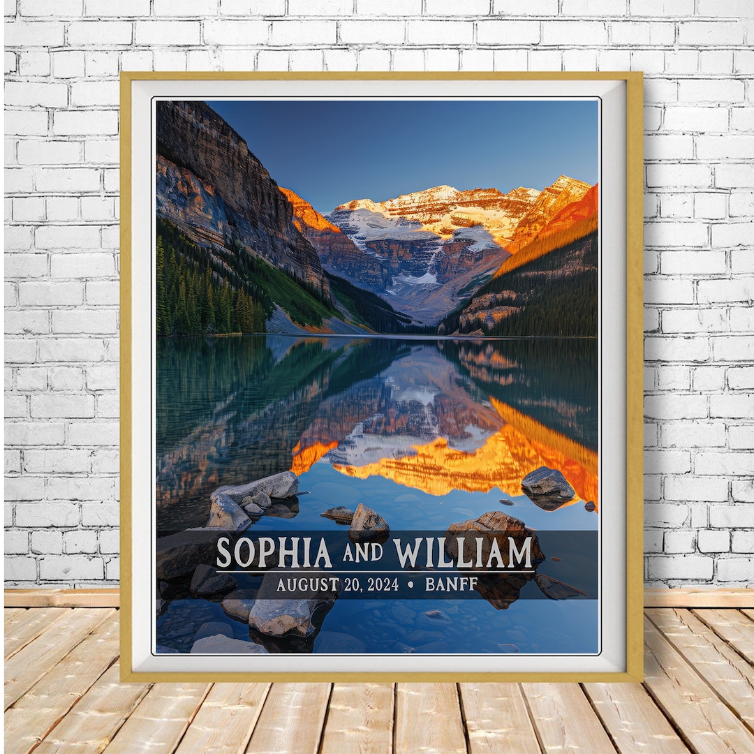 Personalized Wedding Gift, Banff National Park Wedding, Calgary Wedding ...