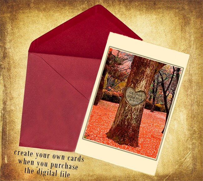 Personalized Wedding Gift Carved Heart on Tree Autumn - Etsy