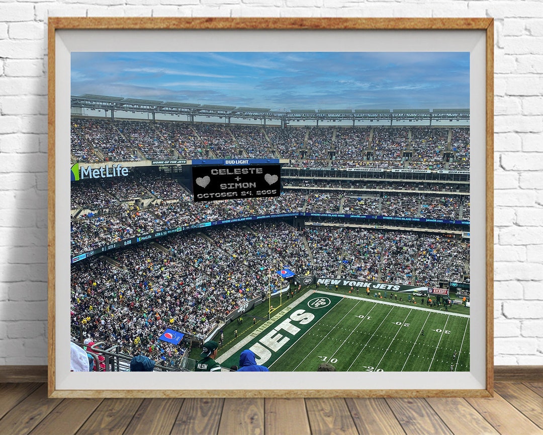 Personalized Wedding Gift, New York Jets Print, NYC Decor, Anniversary ...