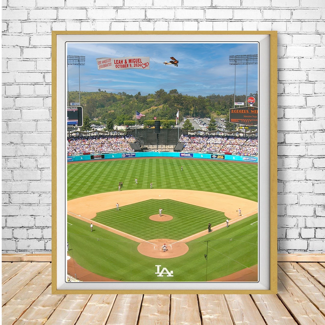 Personalized Wedding Gift, LA Dodgers, Valentines Gift, Dodger Stadium ...