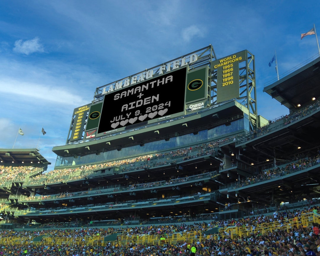 Personalized Wedding Gift, Green Bay Packers Print, Anniversary Gift ...