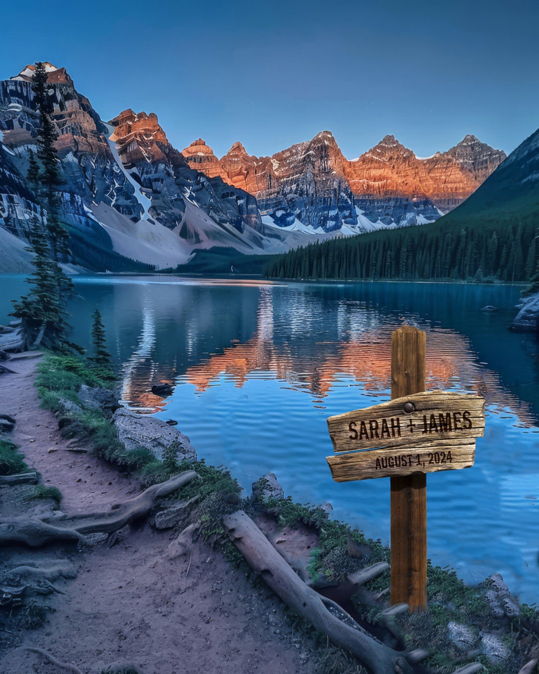 Personalized Wedding Gift, Banff National Park Wedding, Canada Wedding ...