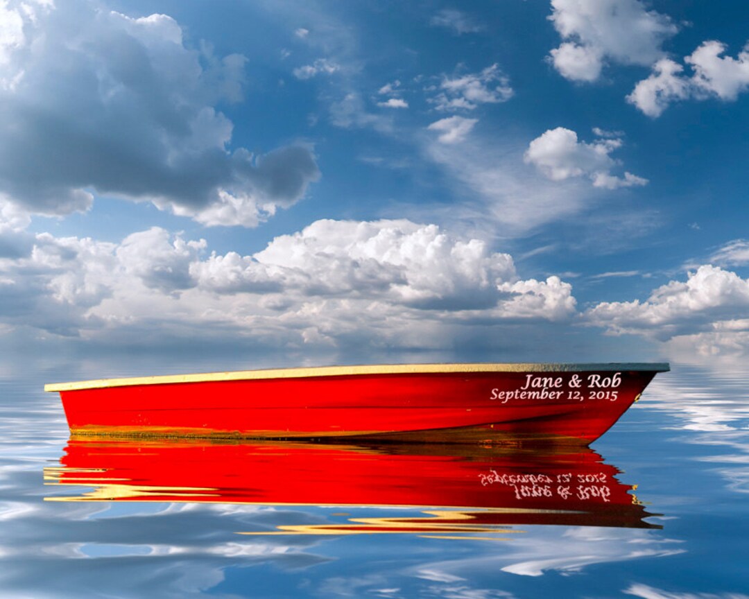 Personalized Wedding Gift - Boat - Romantic Beach Decor - Unique ...