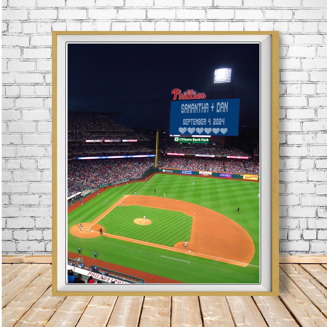 Personalized Wedding Gift, Philadelphia Phillies Poster, Anniversary ...