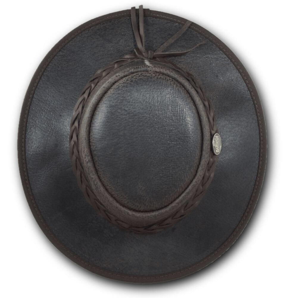 Barmah Hats Foldaway Boar Leather Hat Item 1069 - Etsy