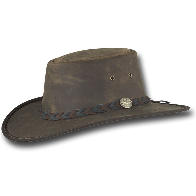 Barmah Hats Squashy Bronco Leather Hat Item 1022 - Etsy