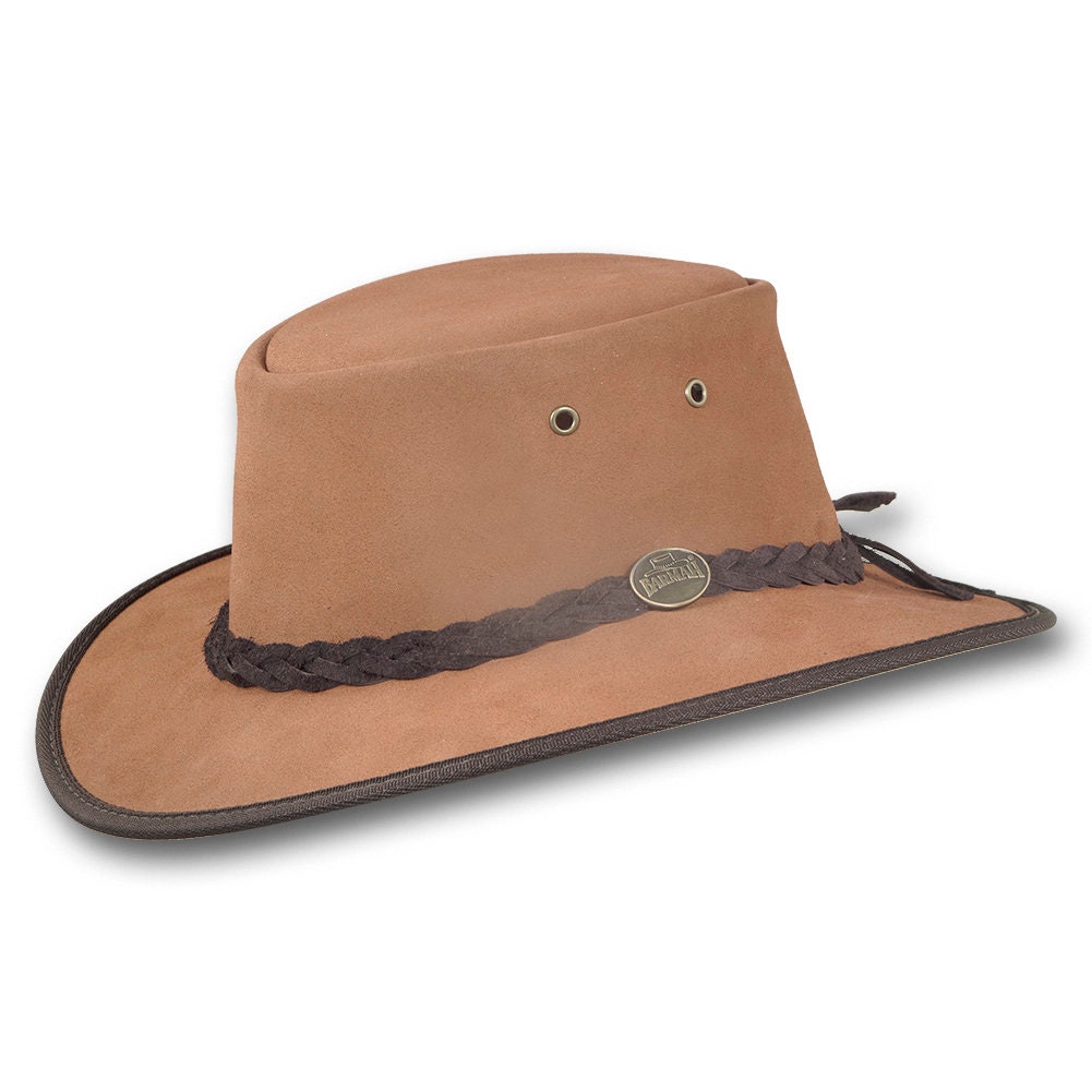 Barmah Hats Foldaway Cattle Suede Leather Hat - 1061 - Etsy