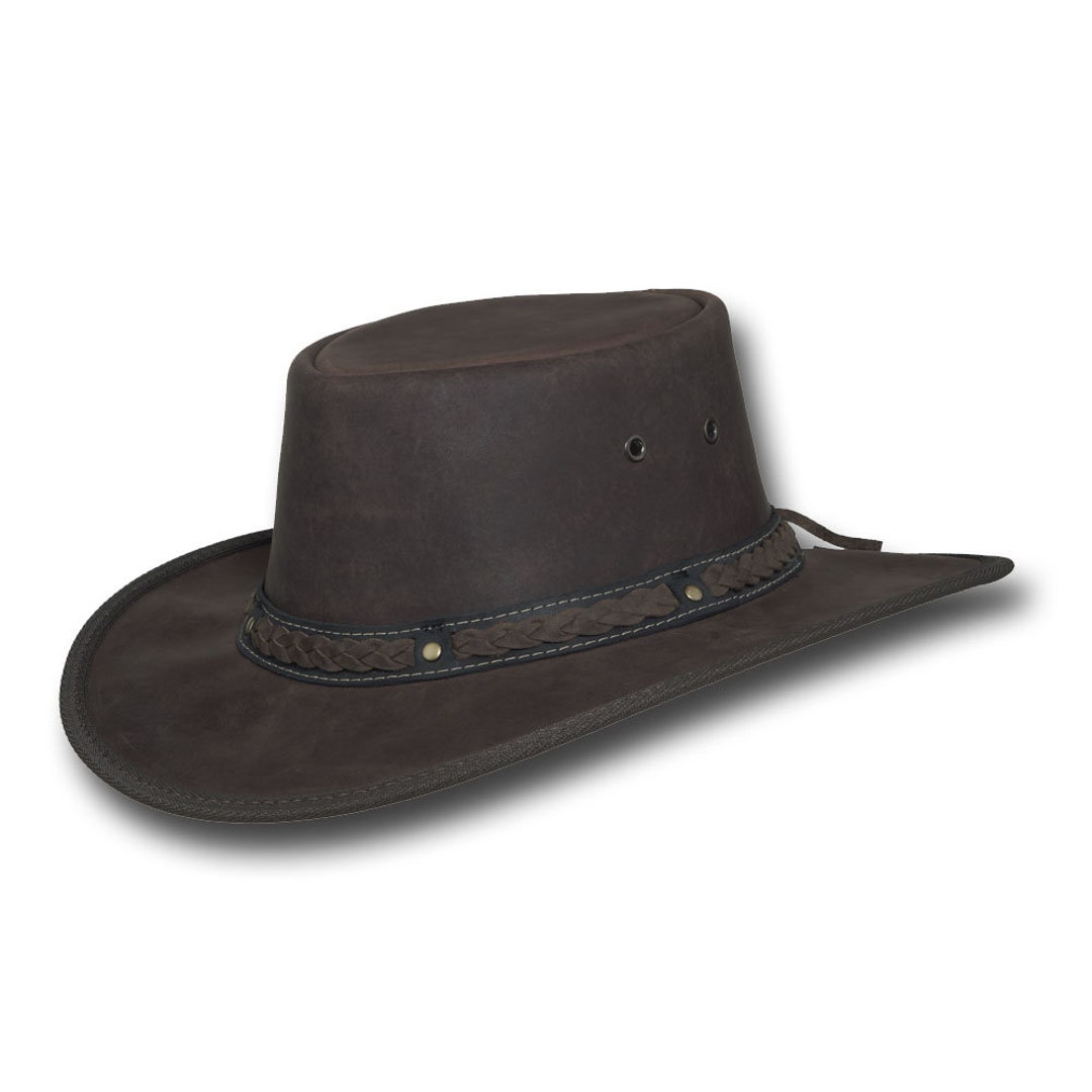 Barmah Hats Squashy Bronco Cooper Crossing Leather Hat - Item 1022 - Etsy