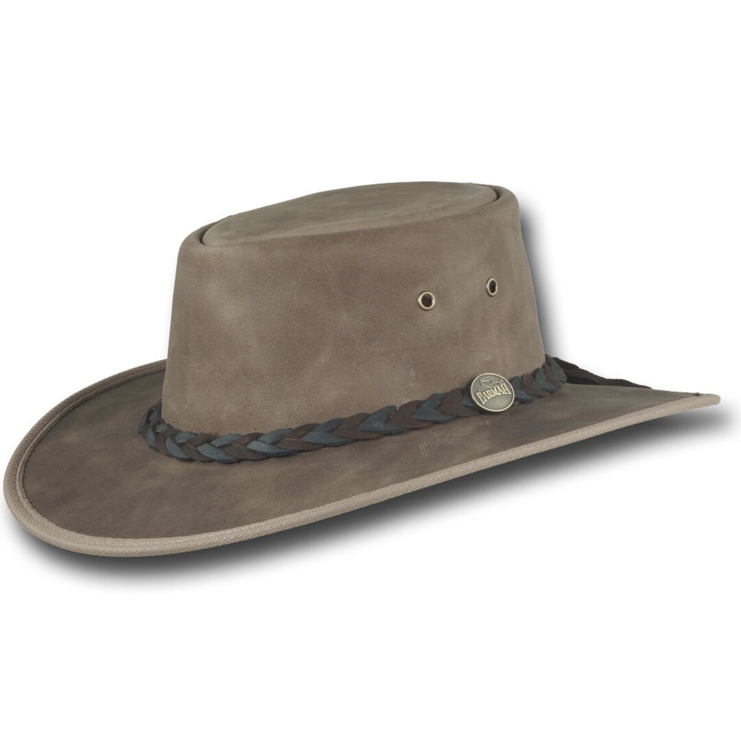 Barmah Hats Squashy Bronco Leather Hat Item 1022 - Etsy