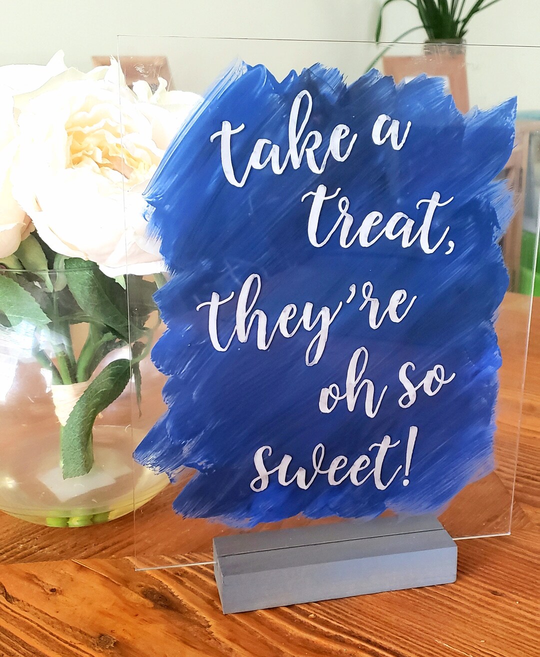 Dessert or Treat Table Sign- ANY COLOR Take a Treat They're Oh so Sweet ...