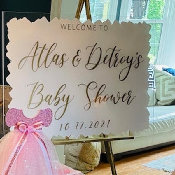 Baby Shower Painted Banner - Etsy