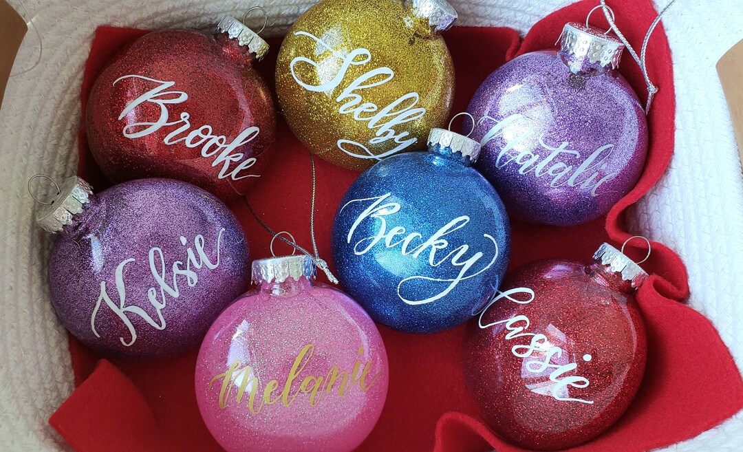 Custom Ornament 3 Inch DISC Personalized With Hand Calligraphy ...