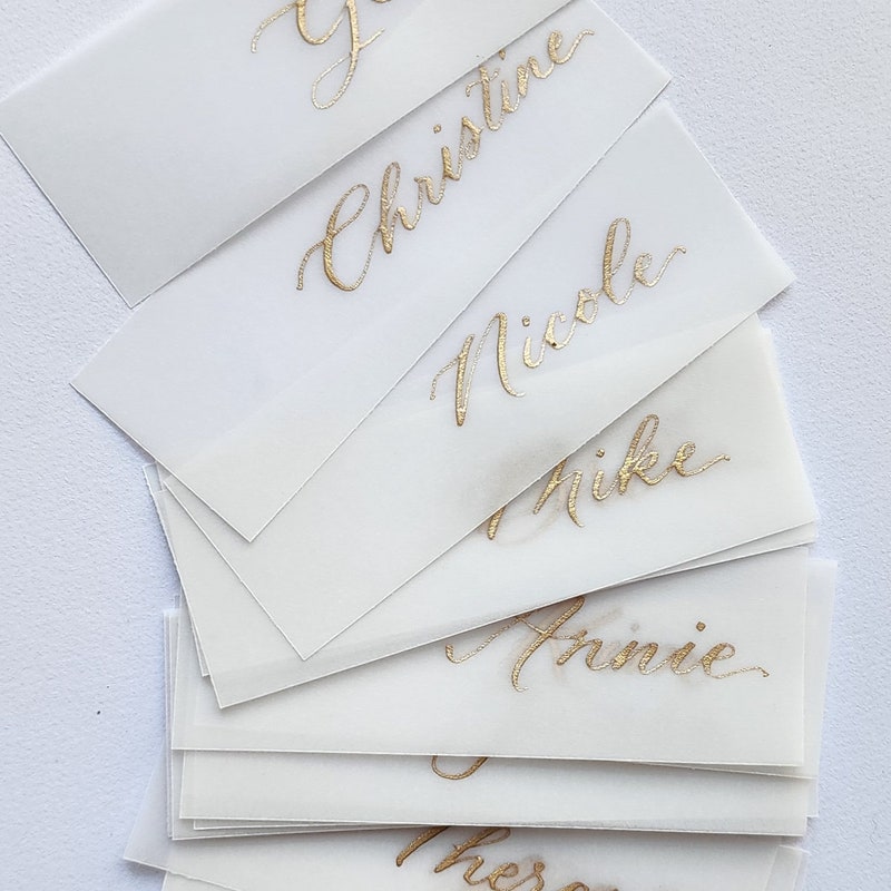 Vellum Place Cards - Etsy