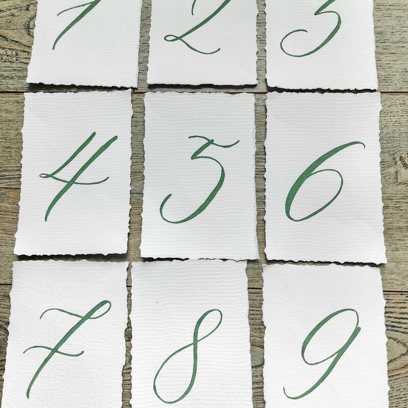 Number Cards - Etsy
