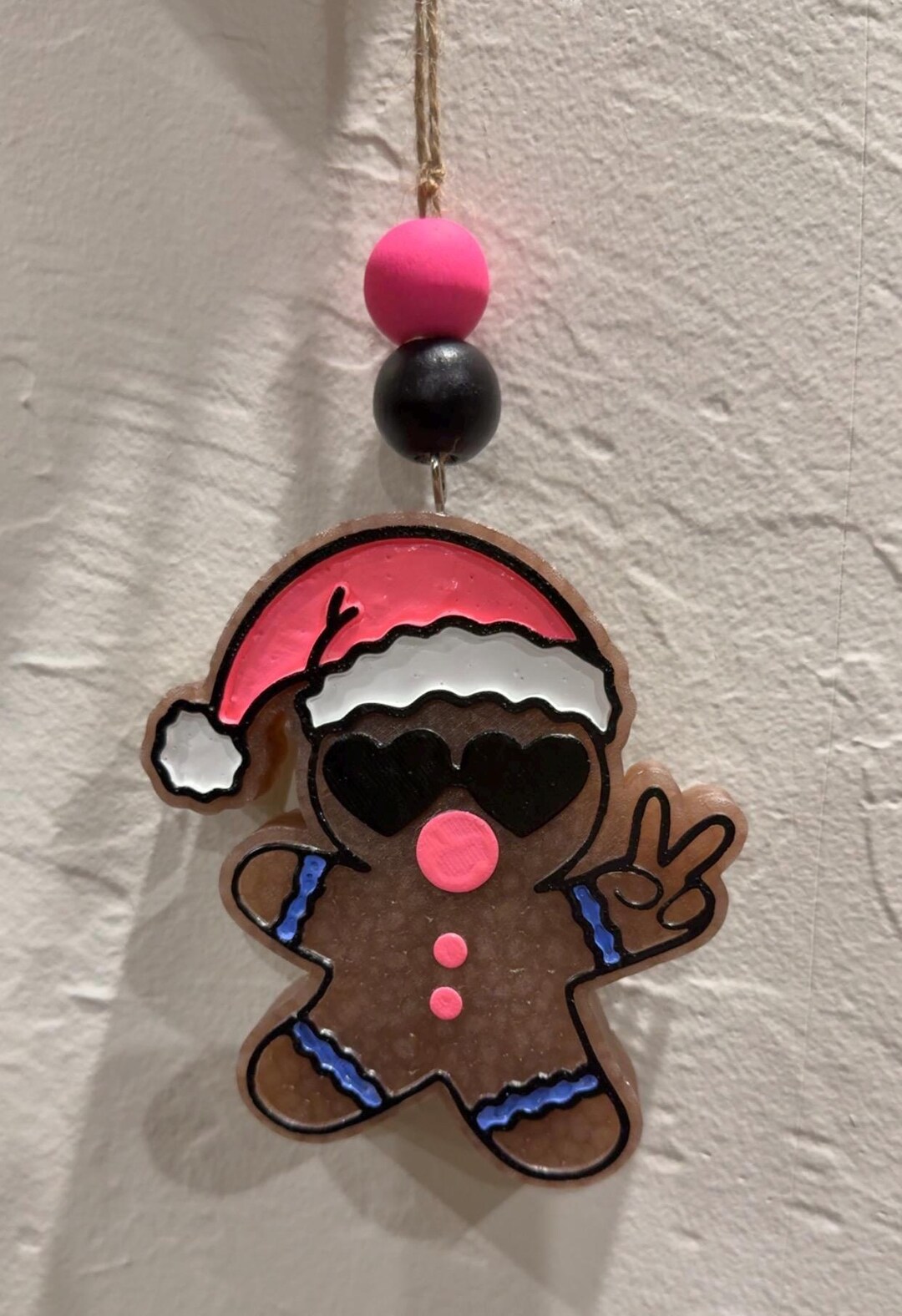 Gingerbread Man | Bubble Gum | Peace Sign | Santa Cap | Winter | Cold ...