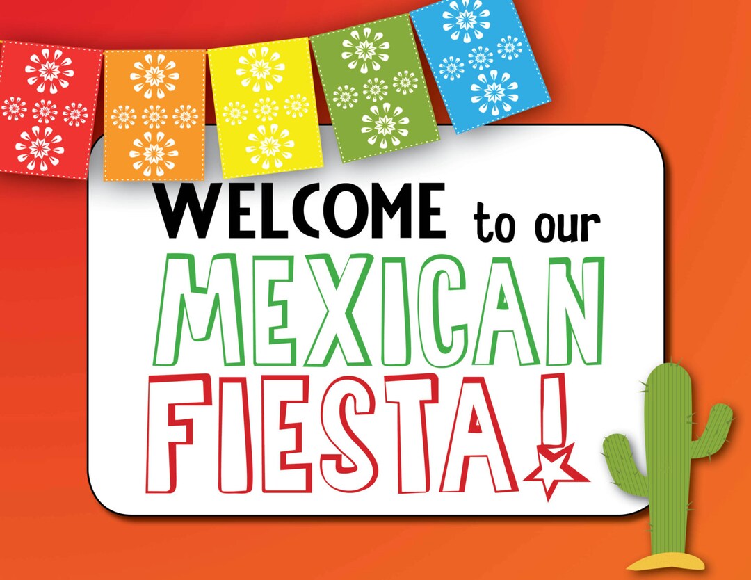 Mexican Fiesta Welcome Sign - Etsy