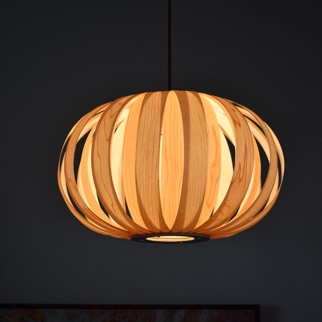 Pendant Light-wood Pendant Light-ceiling Light-chandelier-light Fixture ...