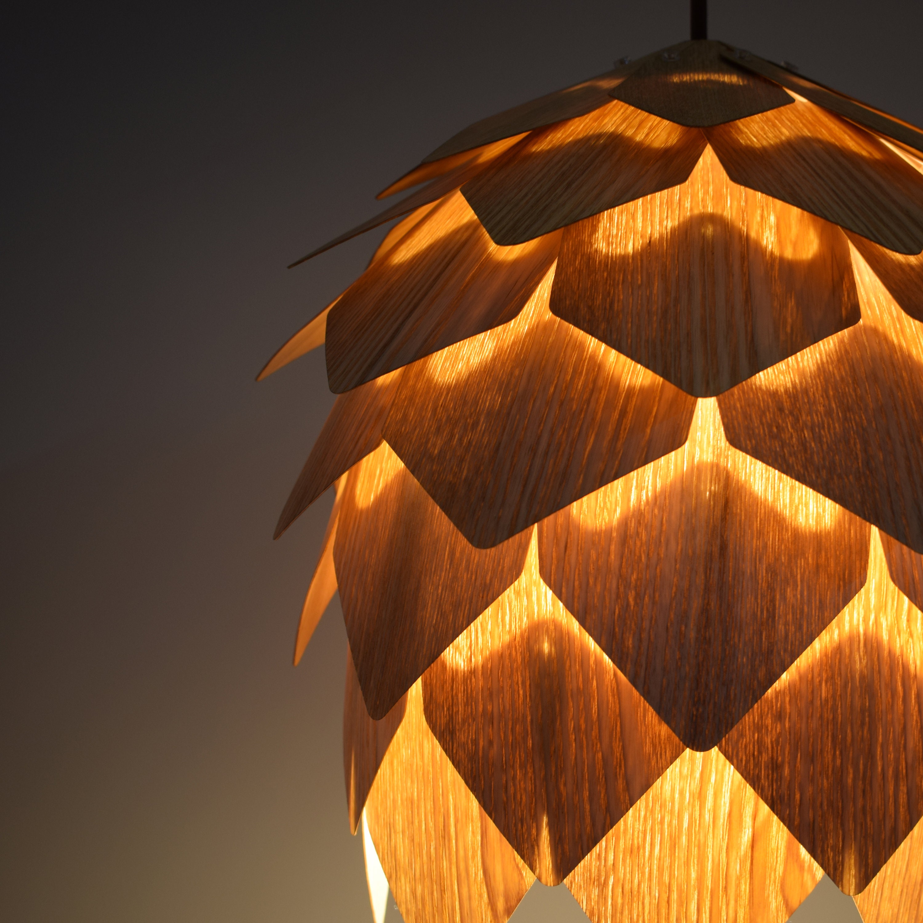 Set of Two Mini Pine Cone Pendant Light-Hanging | Etsy