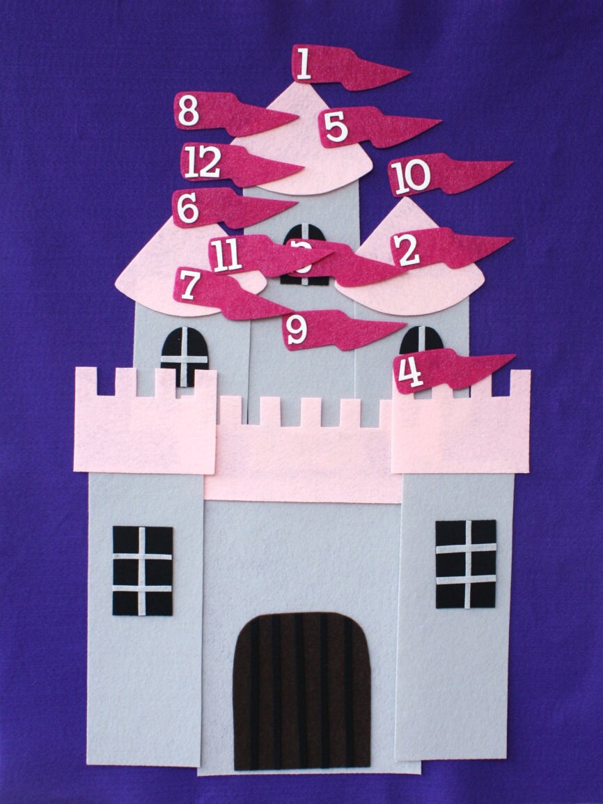 Princess Party Game, Pin the Flag on the Castle, Sleeping Beauty ...