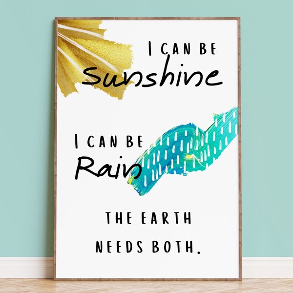 Sunshine and Rain - Etsy
