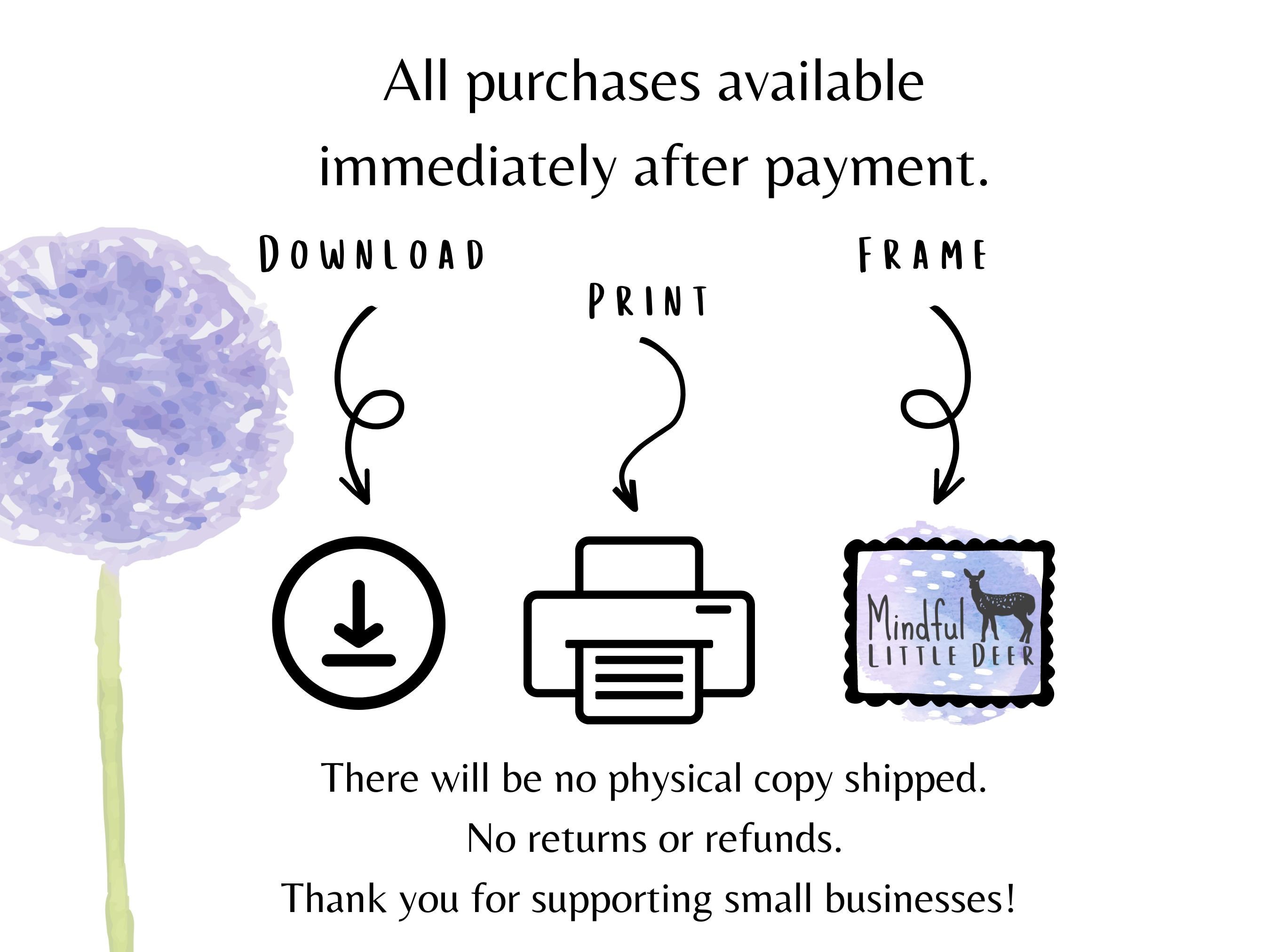 Butterfly Positive Affirmation Posters, Set of 3 Prints, Mental Health ...