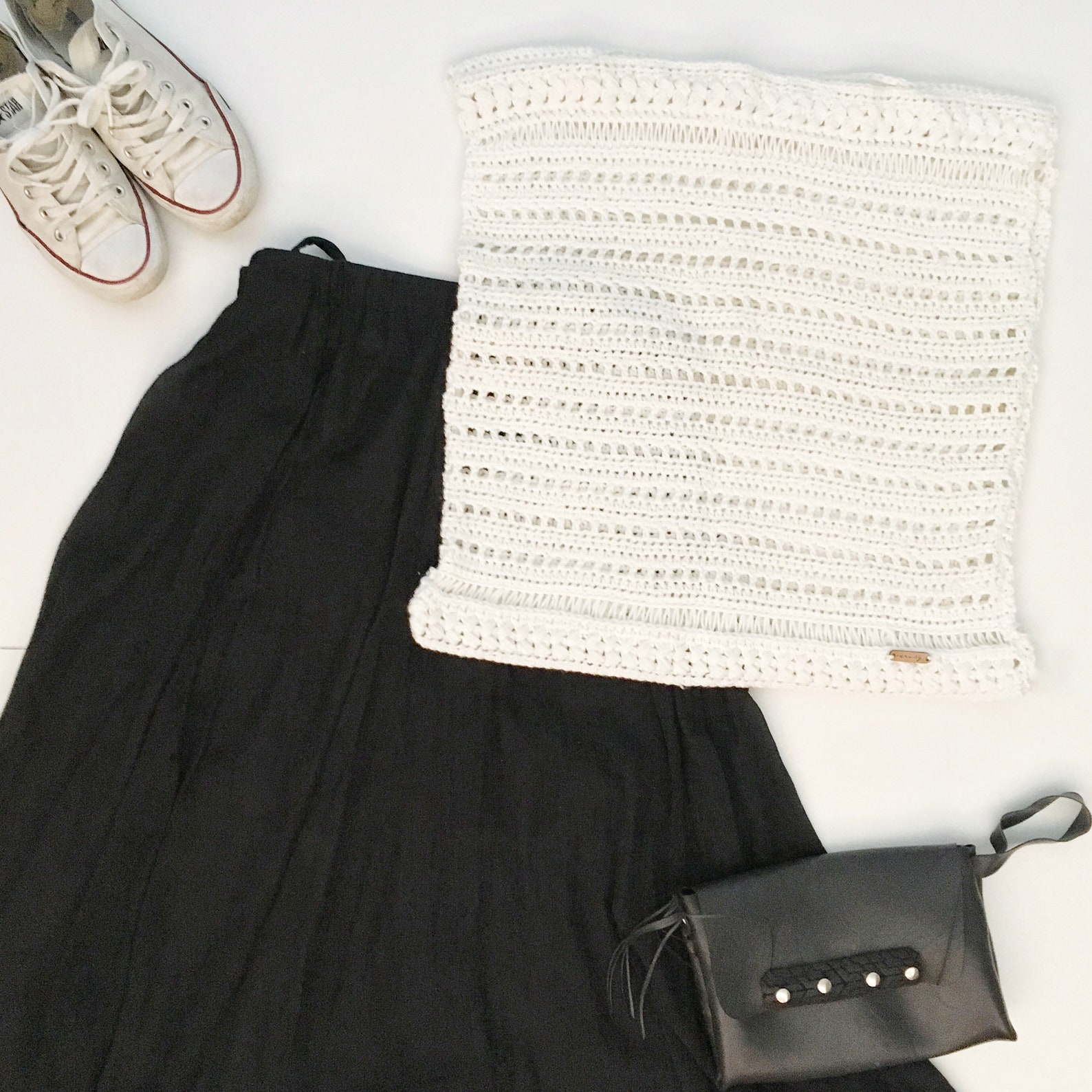 Crochet Boho Loose Knit Top Tank, Women Summer Clothes in Boho Chic ...