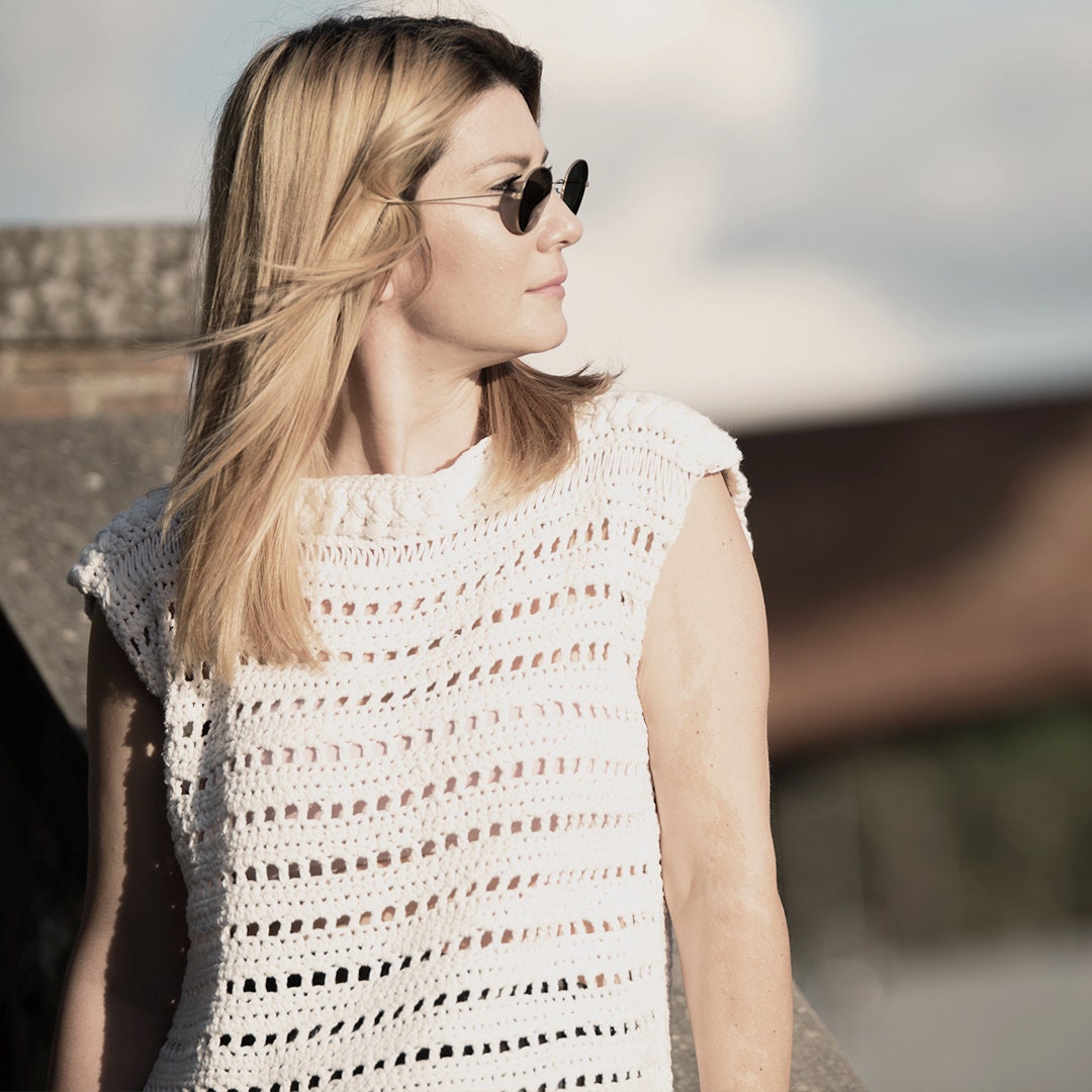 Crochet Boho Loose Knit Top Tank, Women Summer Clothes in Boho Chic ...