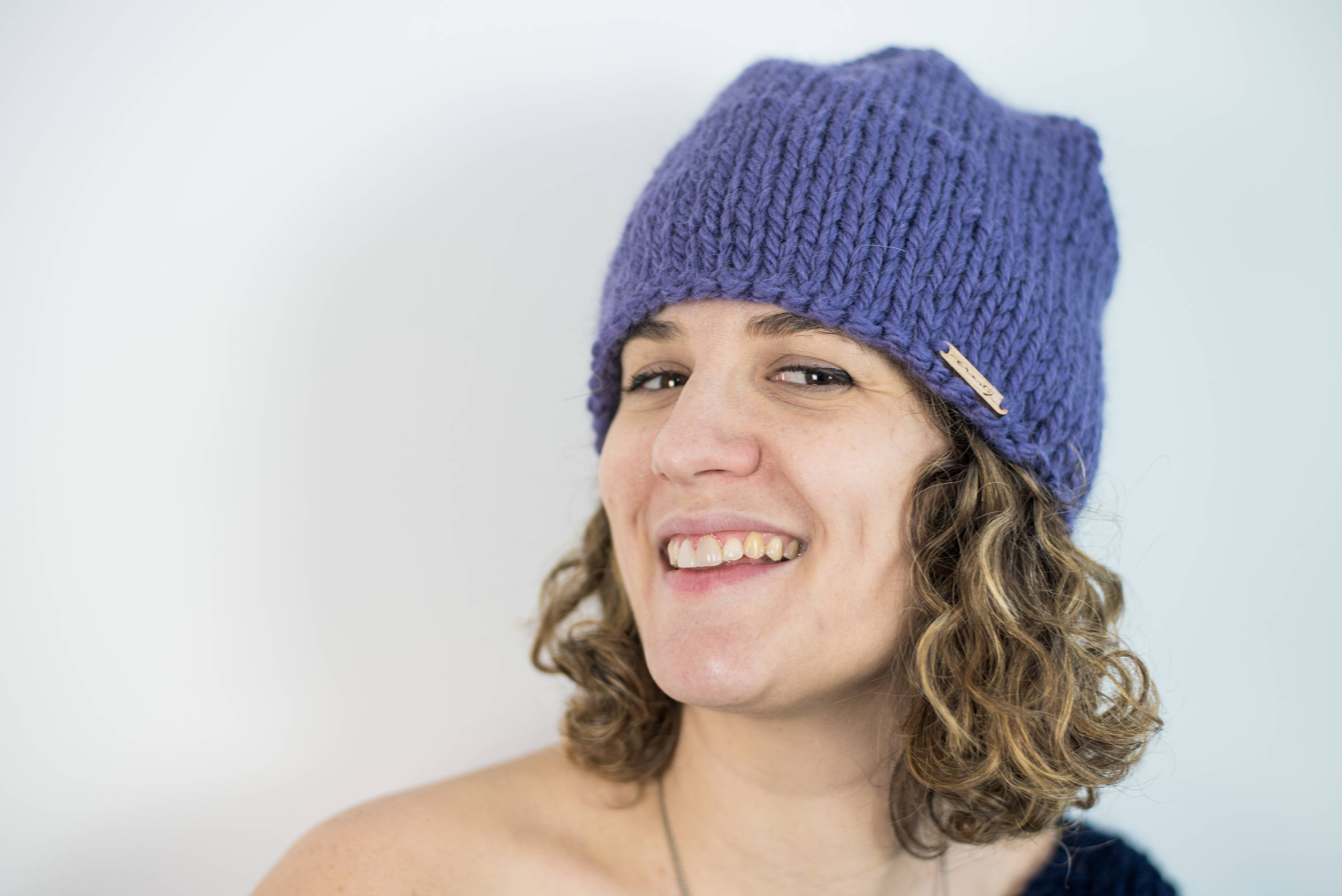 Knitted Fashionable Oversized Cap in Wool and Alpaca, Knit Woolen ...