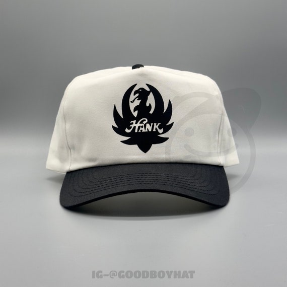 Hank Williams Jr Hat Vintage Retro White/Black or Cam… - Gem