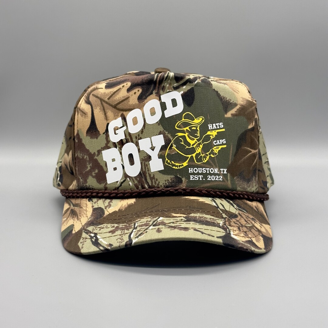 Good Boy Hats Western Outlaw Hat Vintage Retro Realtree Hunting Camo ...