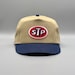 STP Motor Oil Hat Vintage Retro 2-tone Khaki Navy Trucker Hat Snapback ...