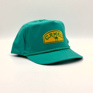 Camel Cigarettes Hat Vintage Retro Patch Kelly Green Trucker - Etsy