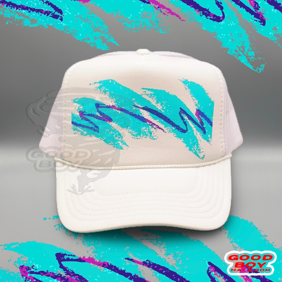 90s Jazz Solo Cup Hat Vintage Style Retro White/teal/purple/pink ...