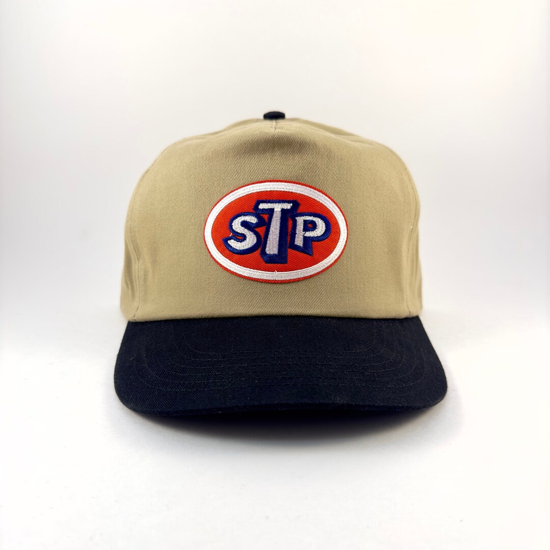 STP Motor Oil Hat Vintage Retro 2-tone Khaki Black Trucker Hat - Etsy