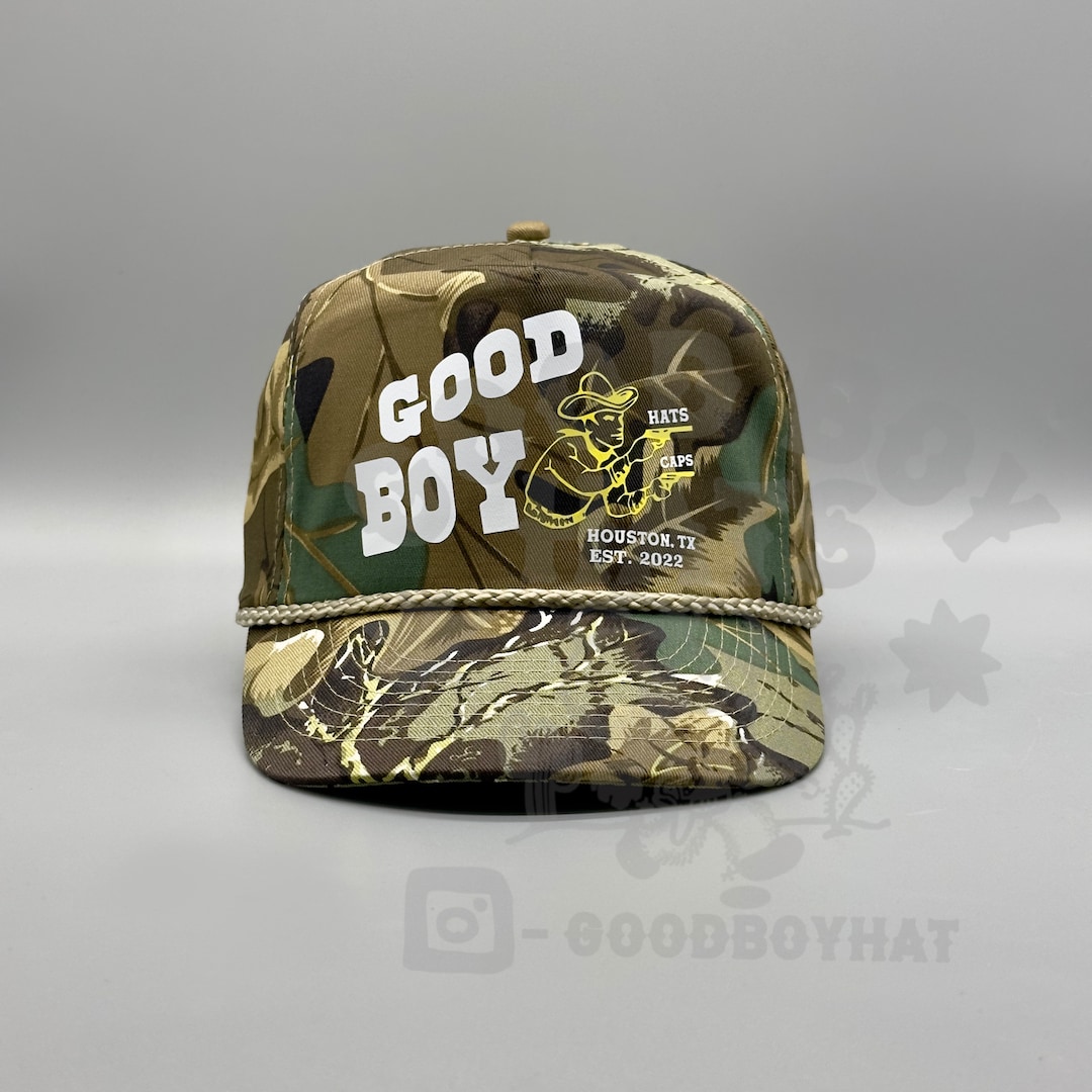 Good Boy Hats Western Outlaw Hat Vintage Retro Realtree Hunting Camo ...