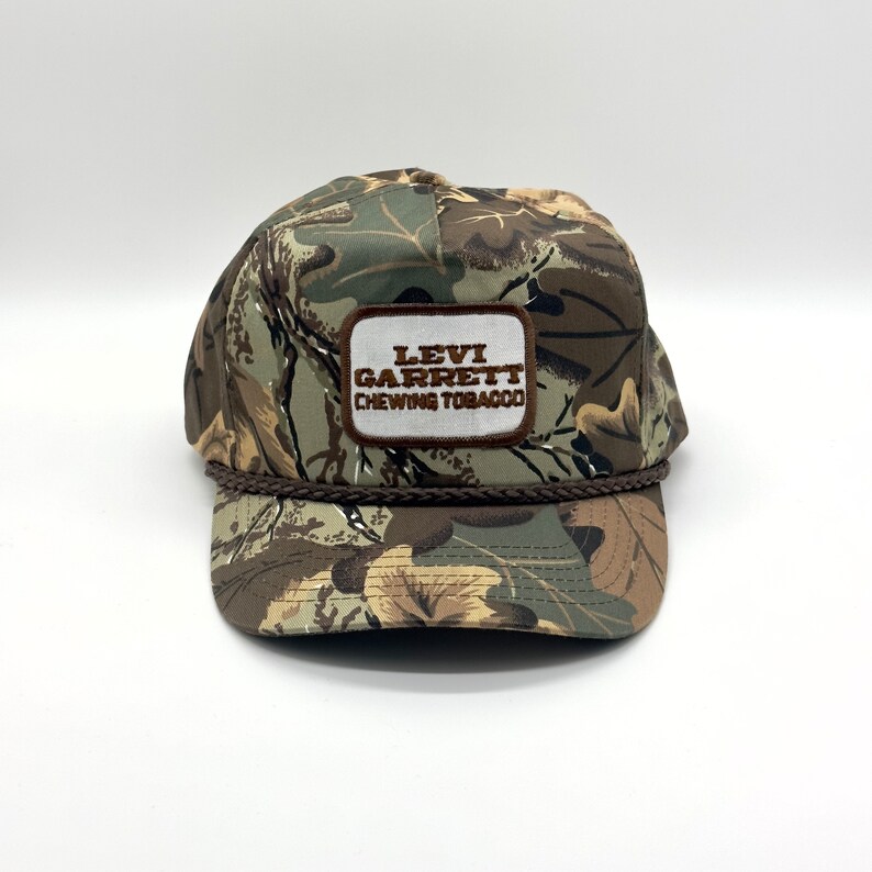 Levi Garrett Hat Vintage Retro Realtree Camo Trucker Rope - Etsy