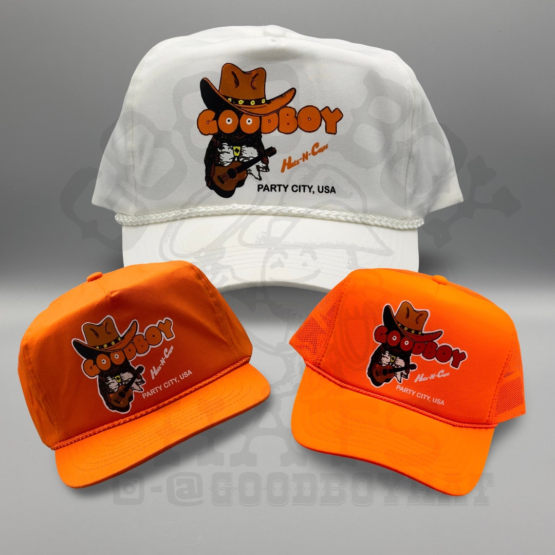 Good Boy Hats Hooters Western Hat Vintage Retro Orange Trucker Rope ...
