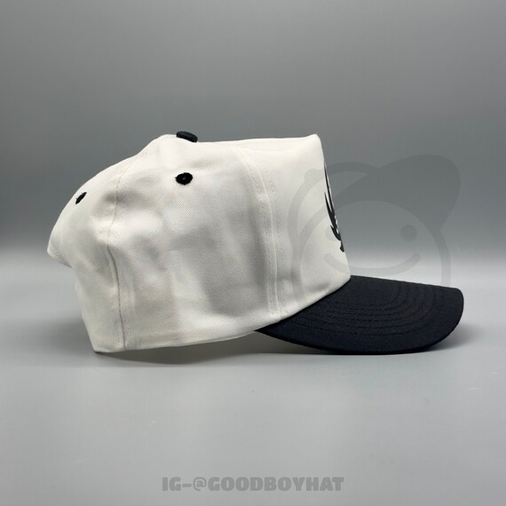 Hank Williams Jr Hat Vintage Retro White/Black or Cam… - Gem