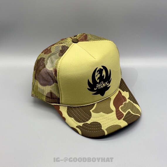 Hank Williams Jr Hat Vintage Retro White/Black or Cam… - Gem