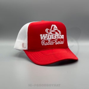 Winston Rodeo Series Hat Vintage Retro Camo or Red / White Mesh Trucker ...