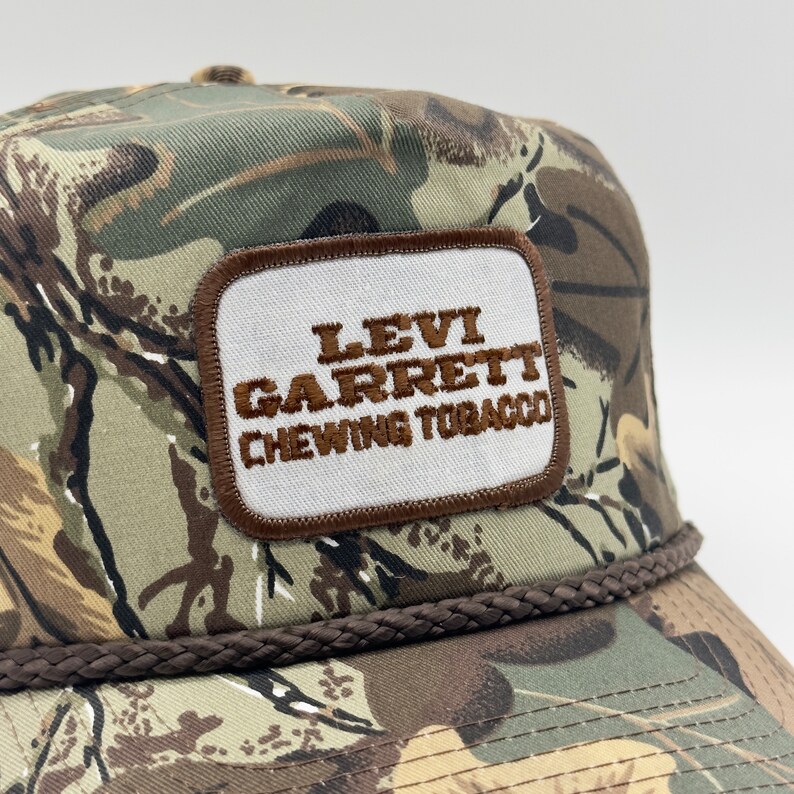 Levi Garrett Hat Vintage Retro Realtree Camo Trucker Rope - Etsy