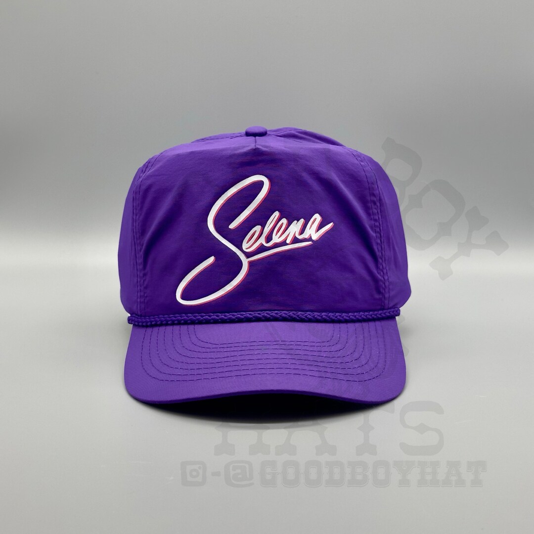 Selena Hat Vintage Retro Purple Nylon Trucker Rope Hat Snapback Cap ...